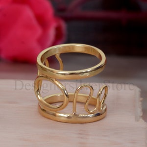 Sterling Silver Splint Ring for PIP or DIP Joint, Splint Knuckle, Swan ...