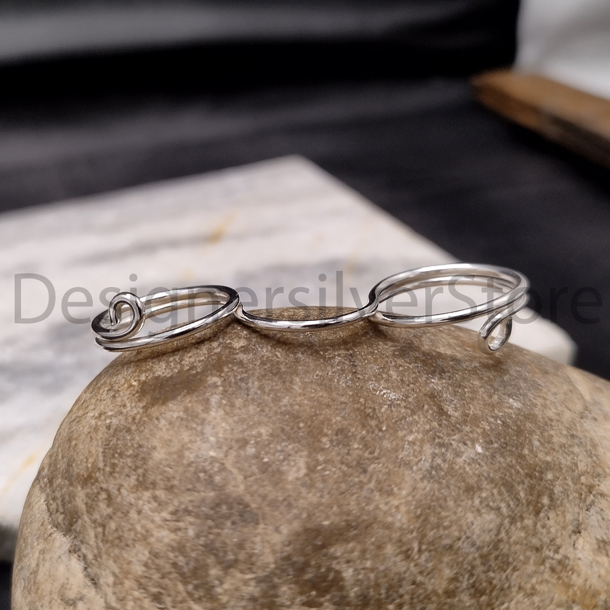 Sterling Silver Buddy Splint Ring: Rheumatoid Arthritis, EDS Support - Etsy