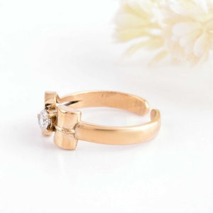 Sterling Silver Shiva Trident Trishul Ring, 925 Silver CZ Stone Ring ...