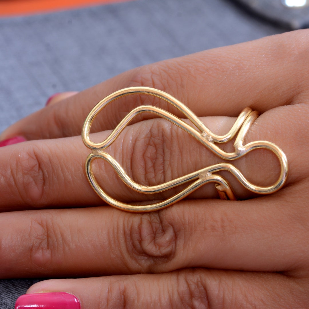 Sterling Silver Arthritis Ring: Knuckle Splint Midi Ring - Etsy