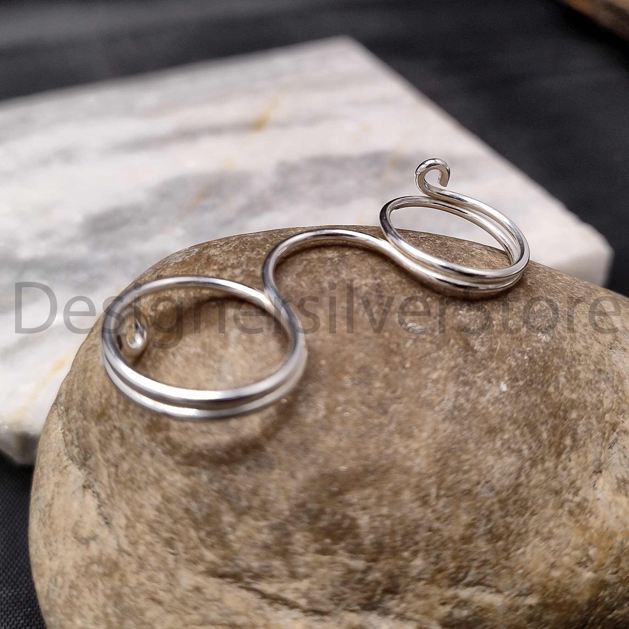 Sterling Silver Buddy Splint Ring: Rheumatoid Arthritis, EDS Support - Etsy