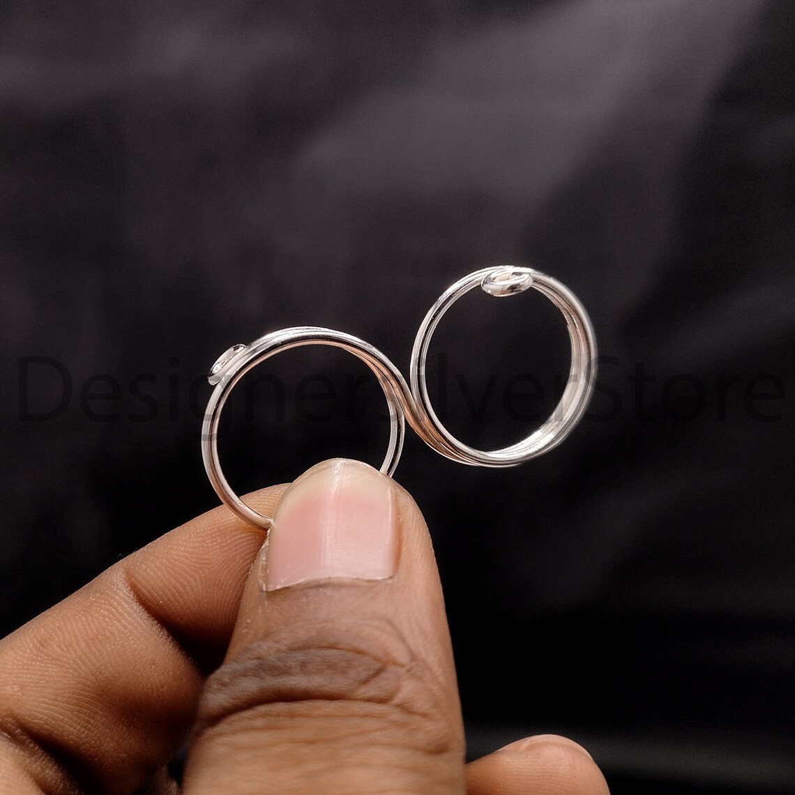 Buddy Splint Ring Two Finger Buddy Ring Sterling Silver - Etsy