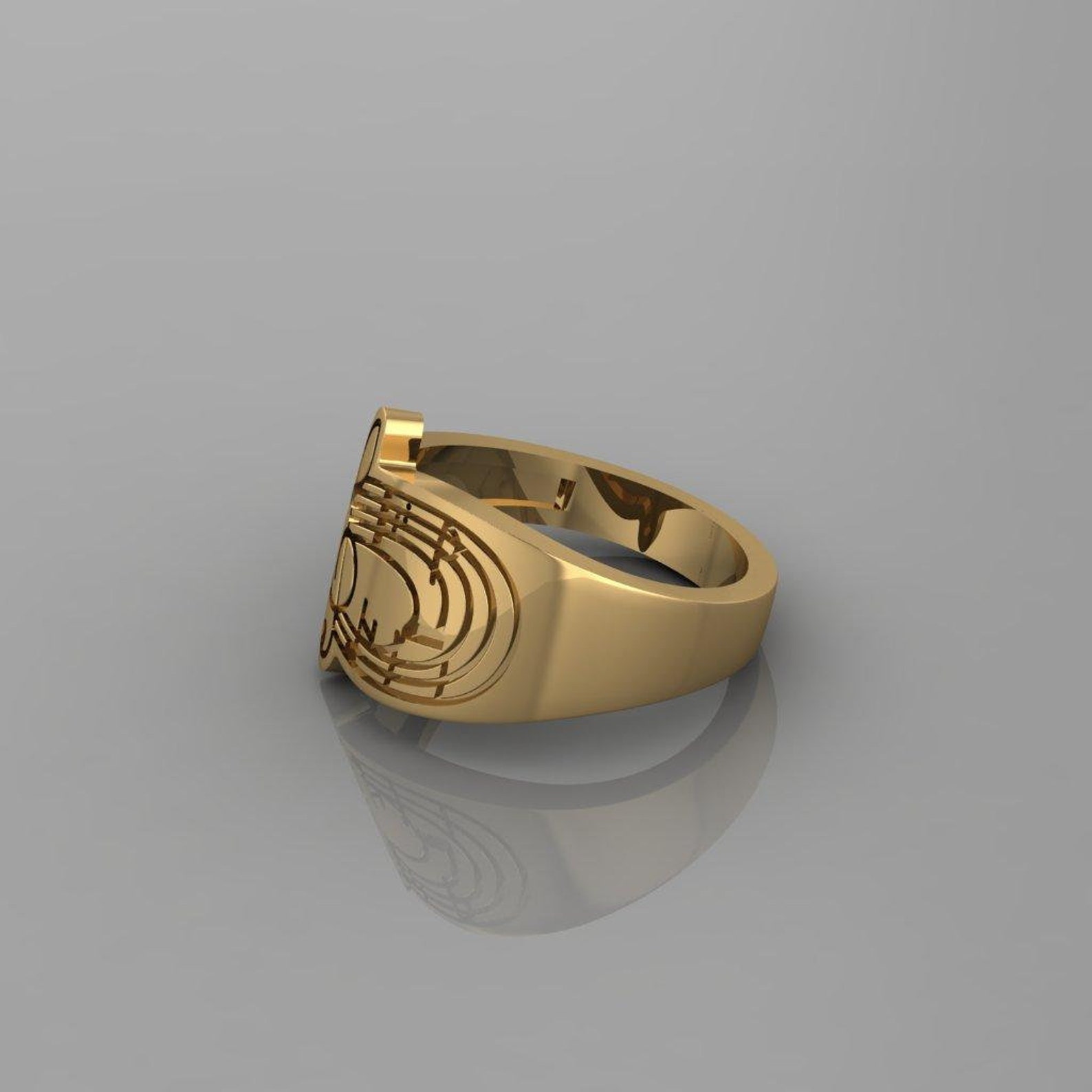 Treble Clef Ring Music Symbol Ring, Music Note Musician Teacher ...