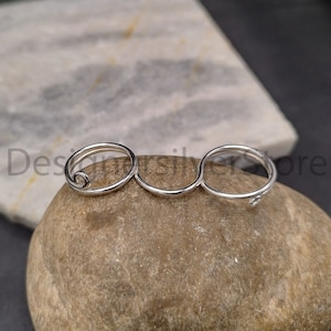 Sterling Silver Buddy Splint Ring: Rheumatoid Arthritis, EDS Support - Etsy