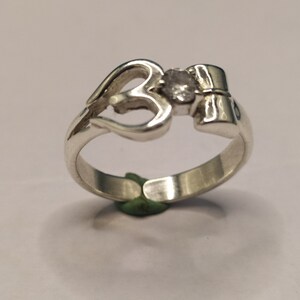 Sterling Silver Shiva Trident Trishul Ring, 925 Silver CZ Stone Ring for Men & Women, Trishul ...