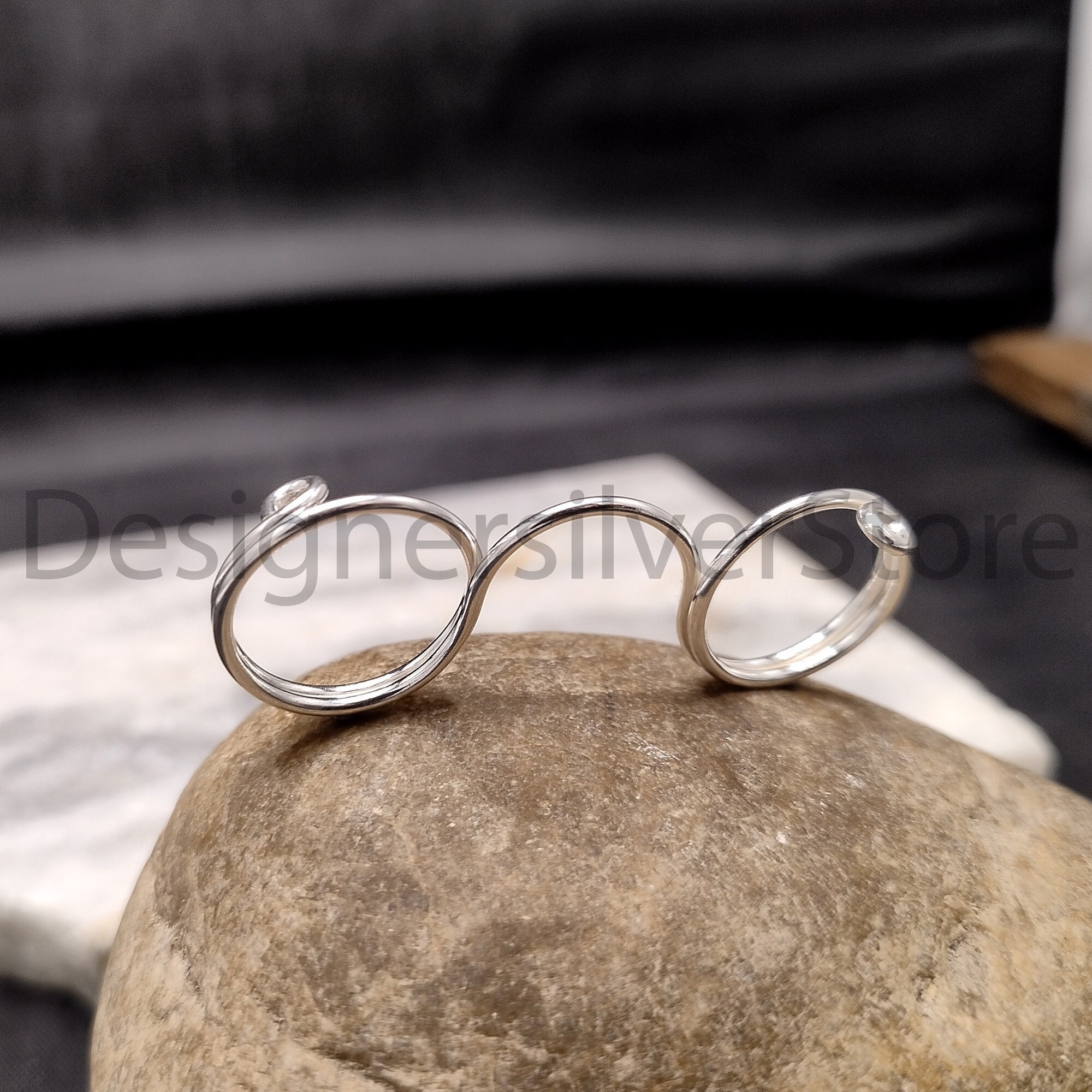 Sterling Silver Buddy Splint Ring: Rheumatoid Arthritis, EDS Support - Etsy