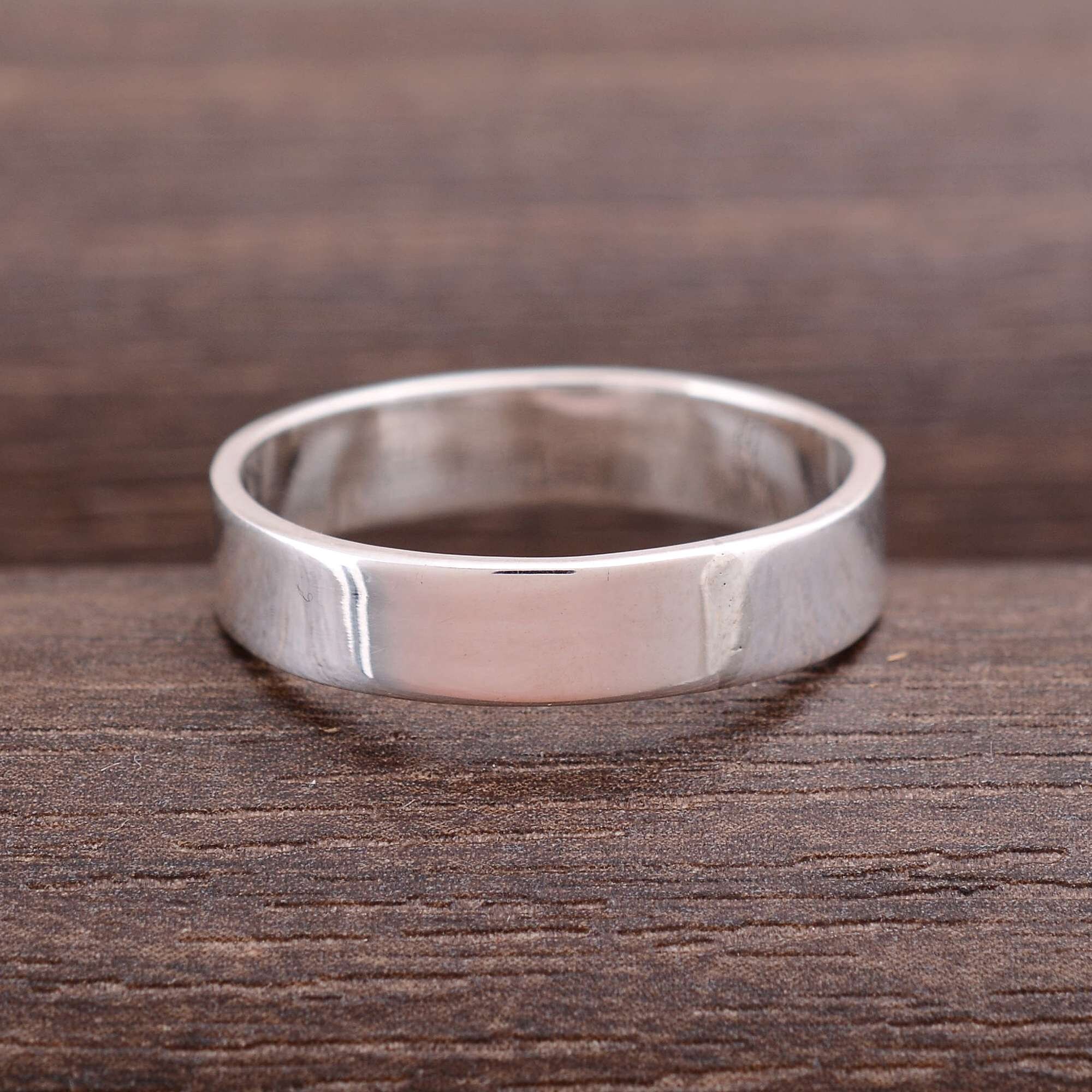 Sanskrit Mantra AHM BRAHMASHMI Sterling Silber Ring Einfache Bandring in Silber Silber Mantra Ring Geschenke fur Sie Geschenk fur Frau Yoga Geschenk Etsy