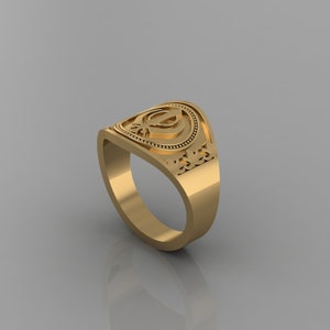 Handmade Sikh Khanda Signet Ring: Sterling Silver & Brass - Etsy