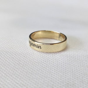 Personalized Word Ring, Custom Name Ring, Dainty Name Ring ...