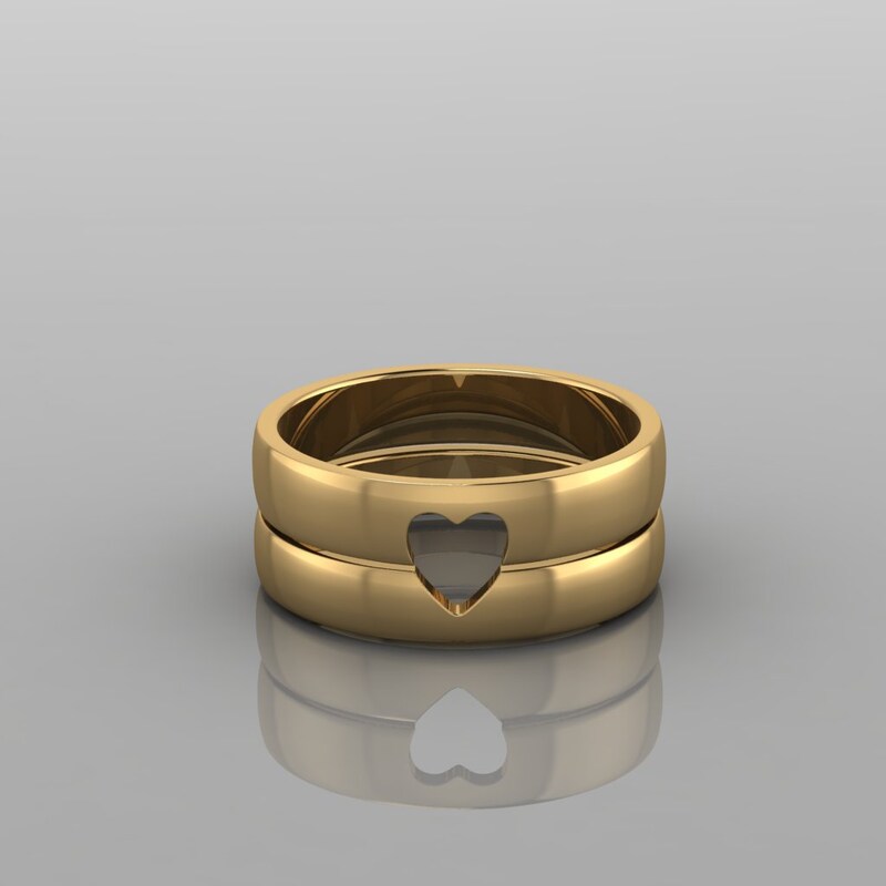 925 Silver Couple Rings - Etsy