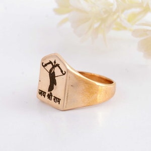 Custom Signet Ram Ring, Engraving Signet Ring, Custom Ring, Spiritual ...