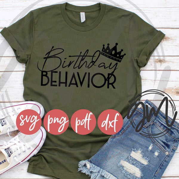 Birthday Behaviorial Svg - Etsy Australia
