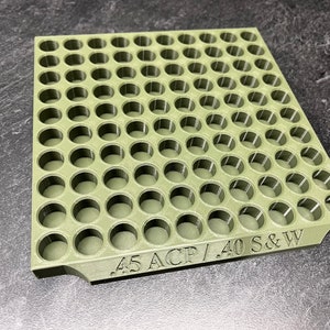 Jumbo Pistol Reloading Tray 100 Count Group .44 Thru .500 - Etsy