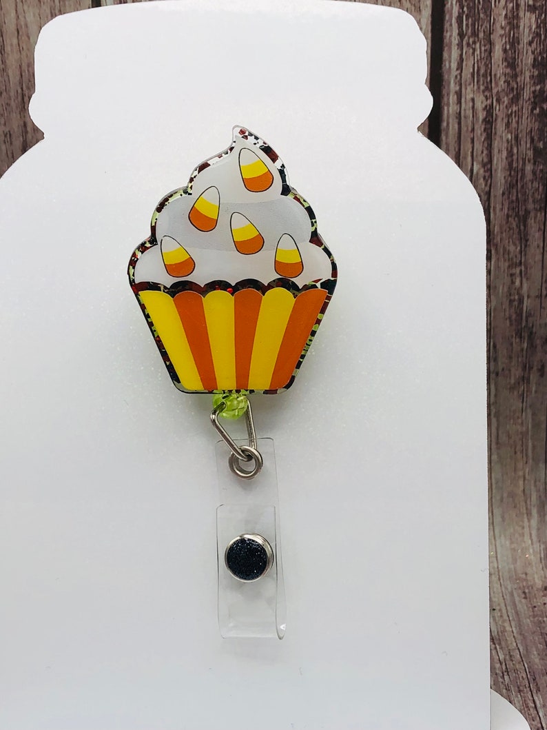 Halloween Candy Cupcake Badge Reel - Etsy
