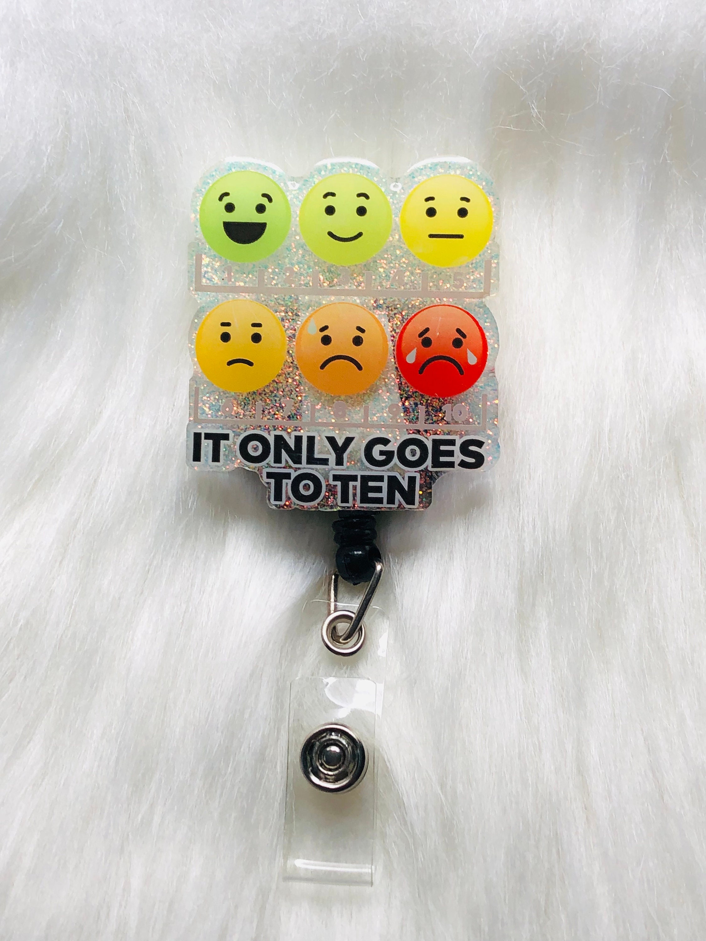 Pain Scale Badge Reel - Etsy