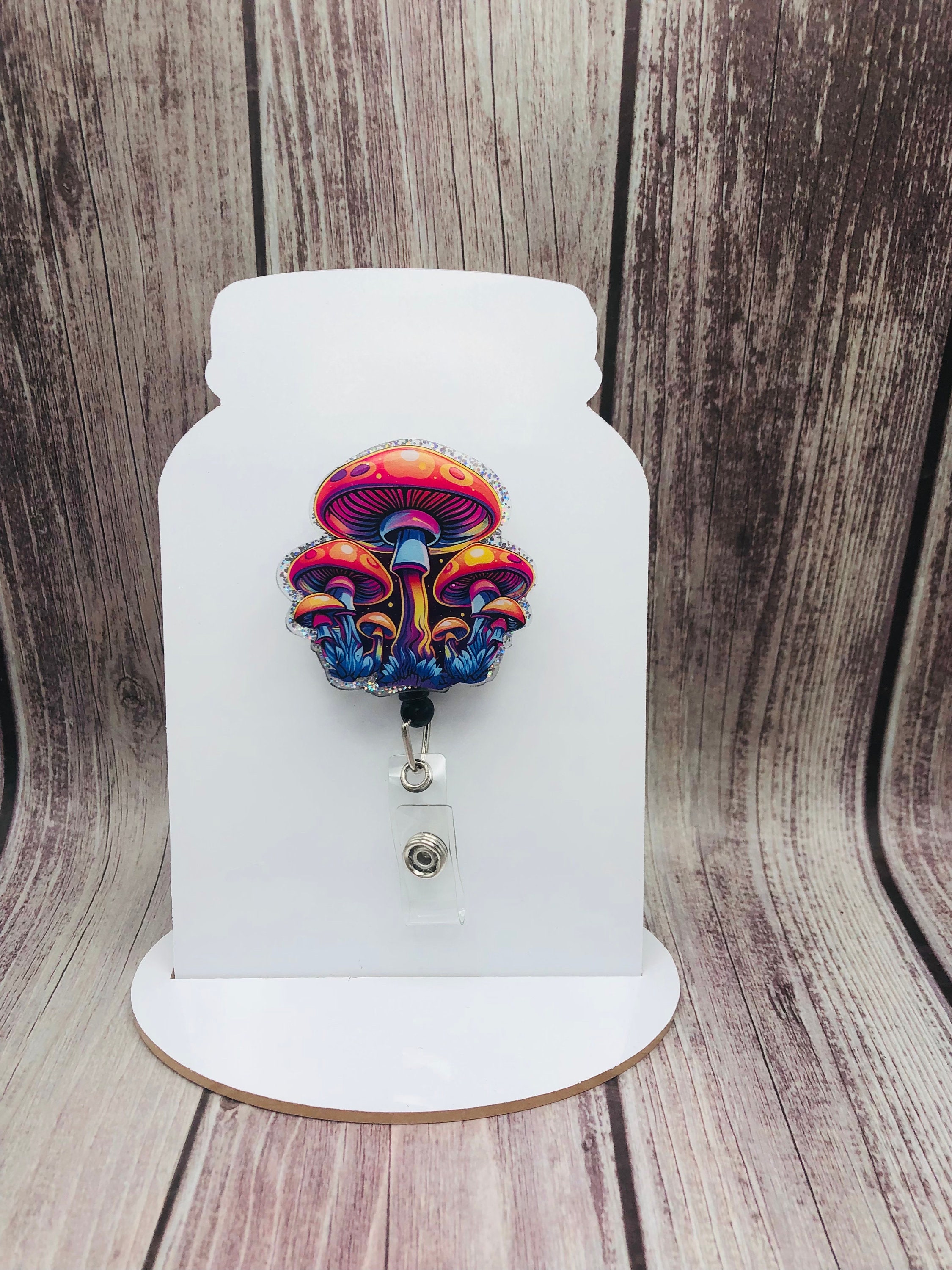 Psychedelic Mushrooms Badge Reel - Etsy
