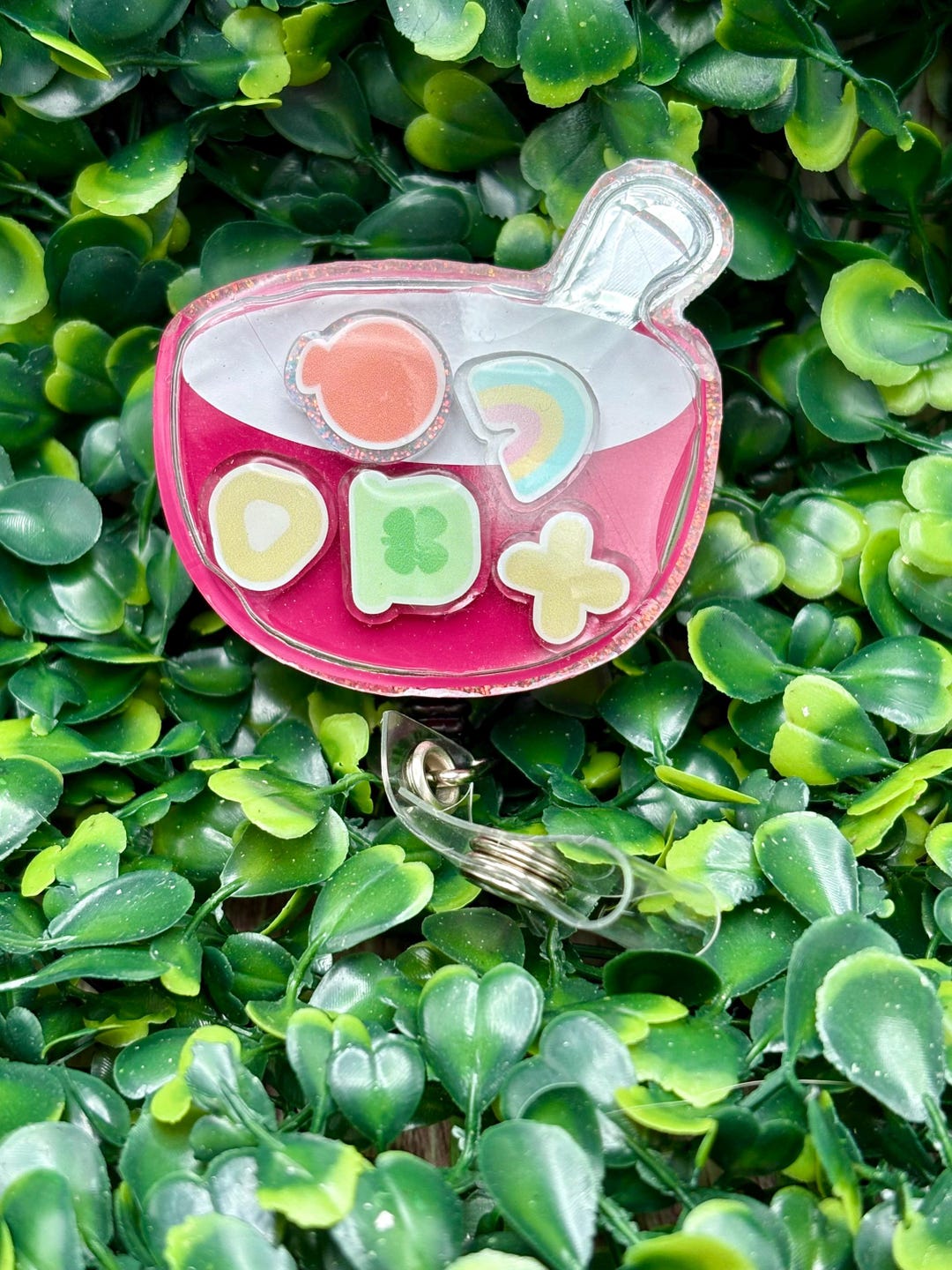 Cereal Bowl Shaker Badge Reel - Etsy