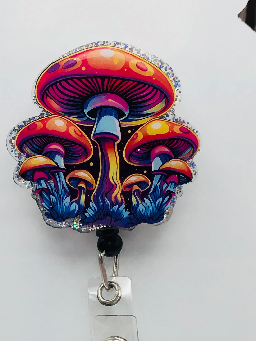 Psychedelic Mushrooms Badge Reel - Etsy