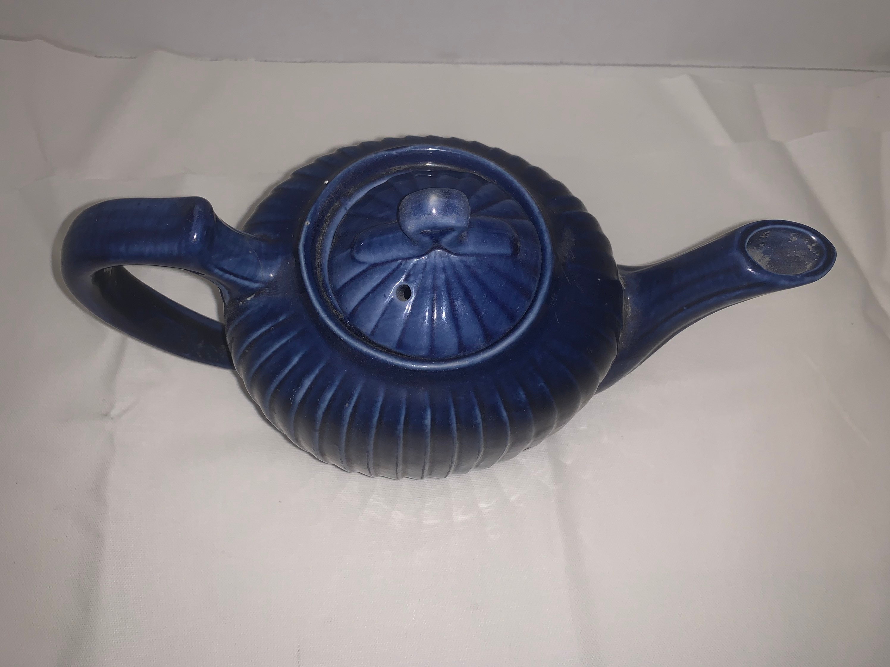 Vintage Blue China teapot by Fraunfelter | Etsy