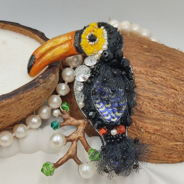Toucan Brooch - Etsy