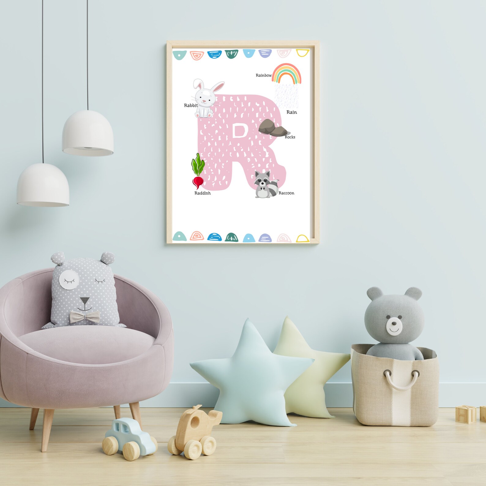 Letter R Print Letter R for Girls Pink Letter R Initial Letter R Kids ...