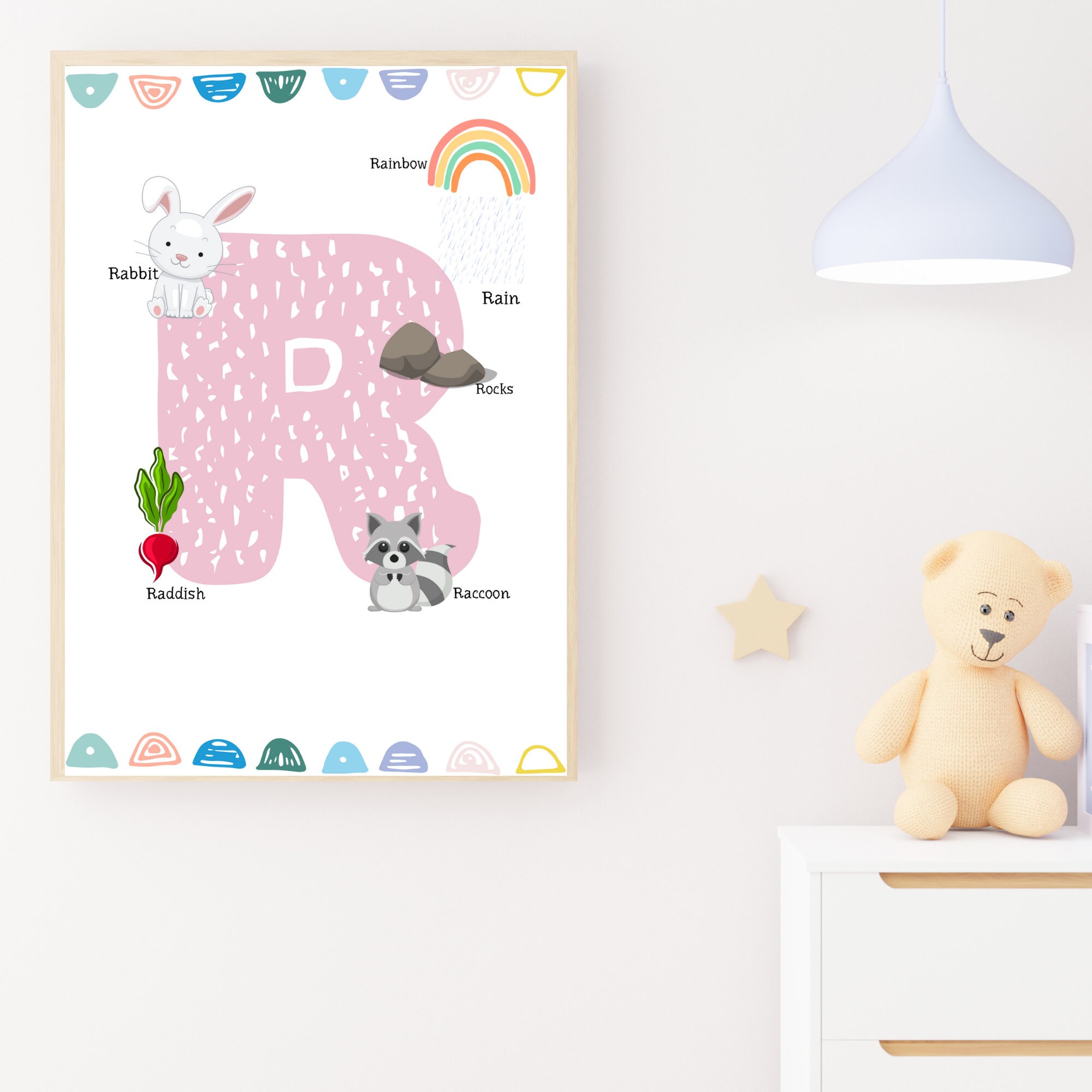 Letter R Print- Letter R for Girls- Pink Letter R- Initial Letter R ...