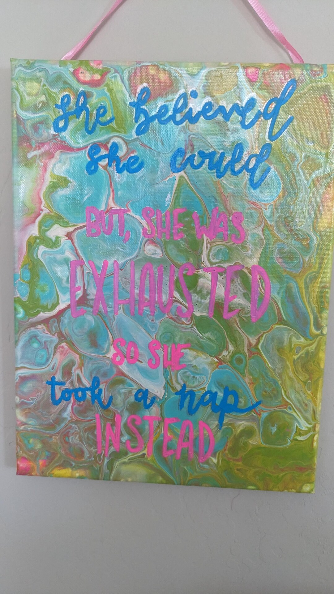 Fluid Wall Art, Dorm Room Art, Millennial Art, Inspirational Art ...