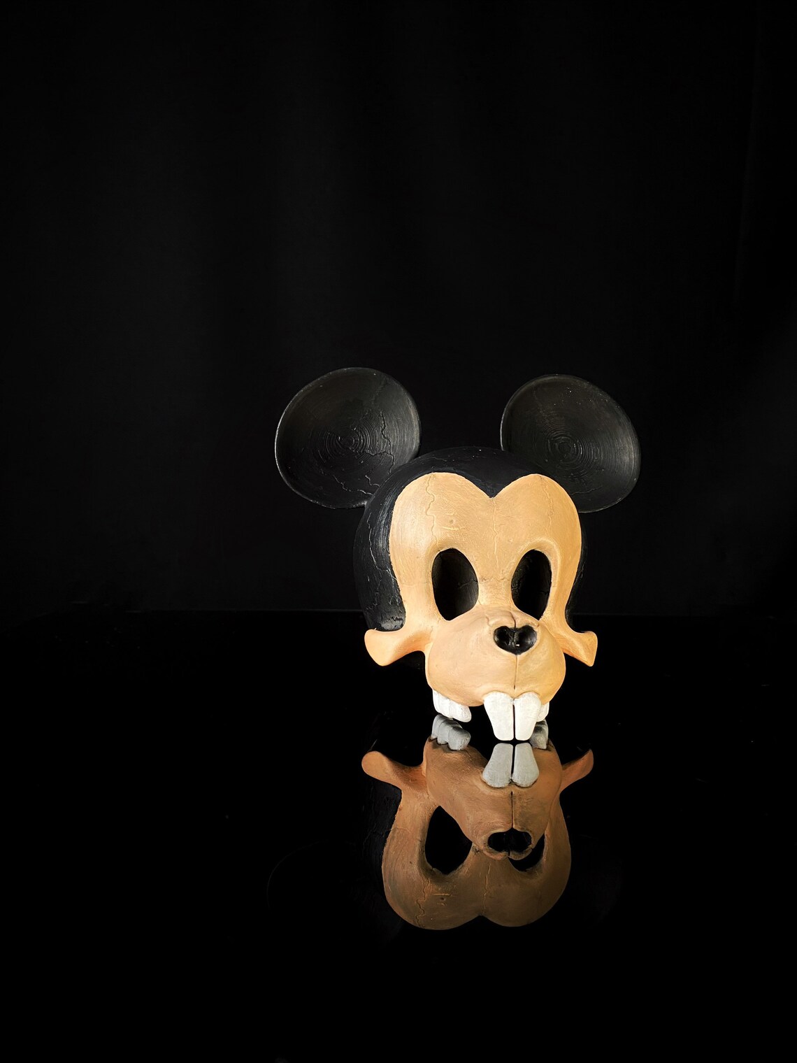Mickey Mouse Skull, Home Decor, Gothic Gift, Mini , Anatomical ...