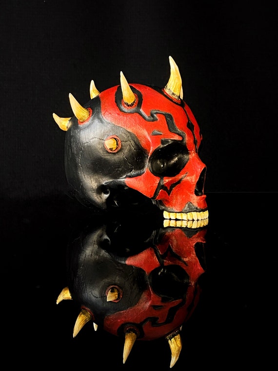 Darth Maul Skull Starwars Gothic Gift Mini Anatomical - Etsy