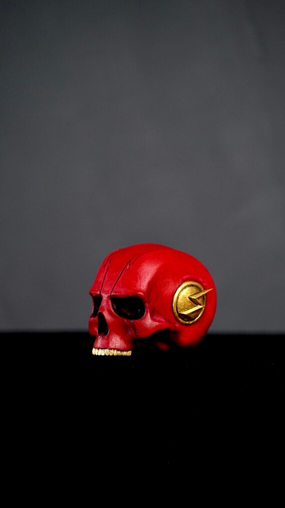 Flash Skull Sculpture Mini Model Gift Home Decor - Etsy