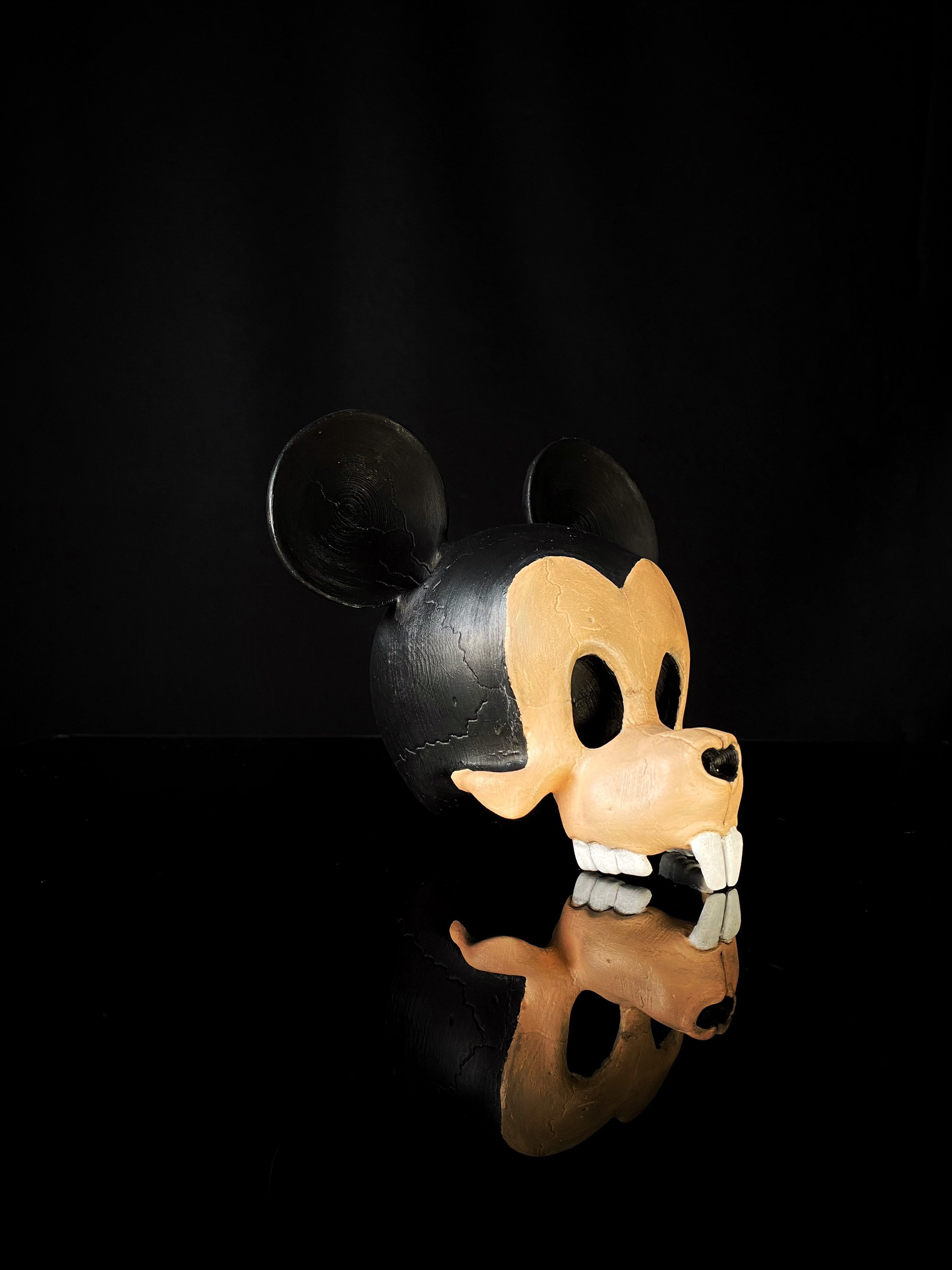 Mickey Mouse Skull, Home Decor, Gothic Gift, Mini , Anatomical ...