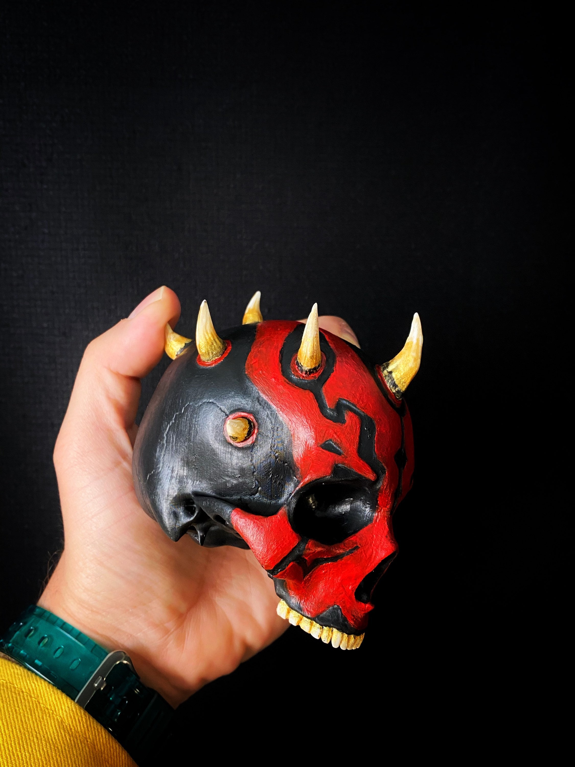 Darth Maul Skull Starwars Gothic Gift Mini Anatomical - Etsy