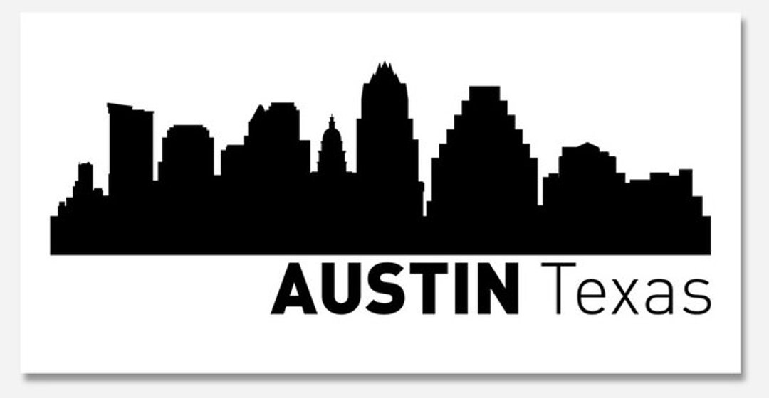 Austin Texas Silhouette Vinyl Wall Sticker Decal Customer - Etsy