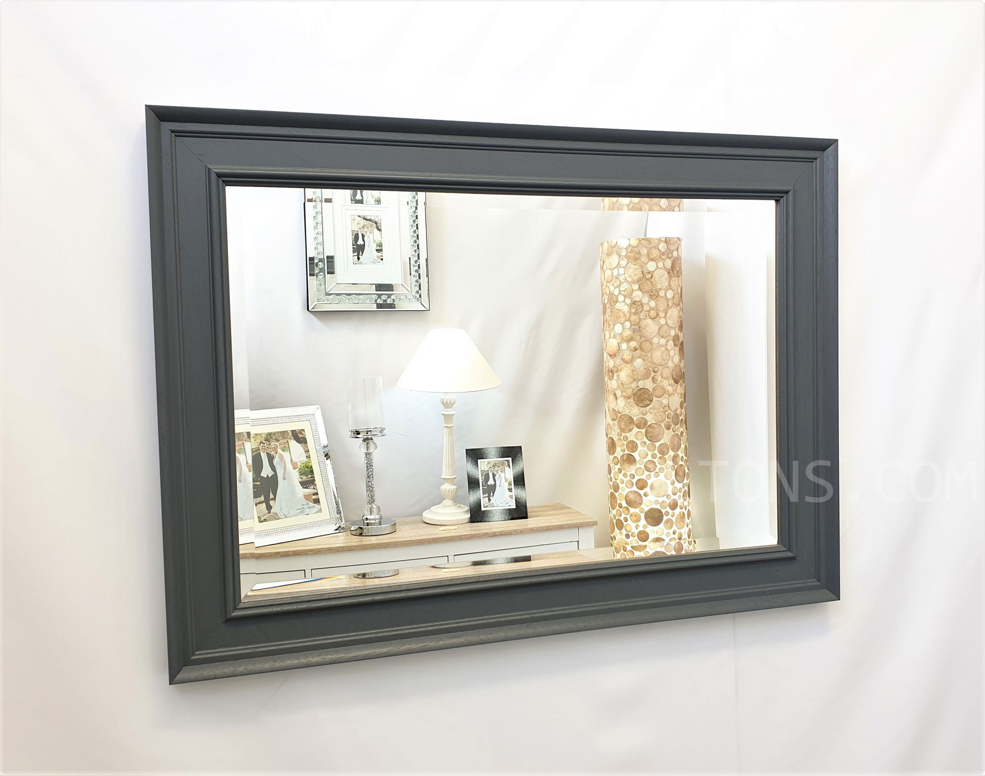 Solid Wood Framed Wall Mirror for sale | Only 4 left at -70%