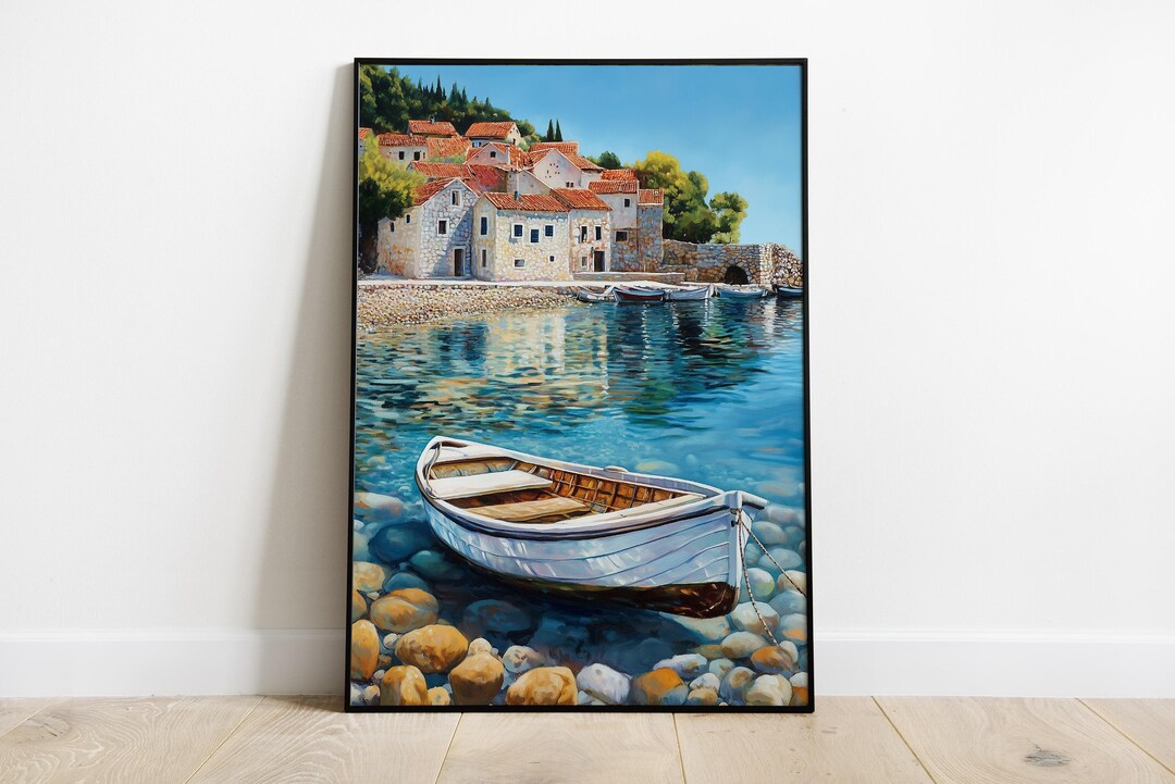 Dubrovnik Croatia Print: Coastal Cityscape Art, Europe Travel Poster - Etsy