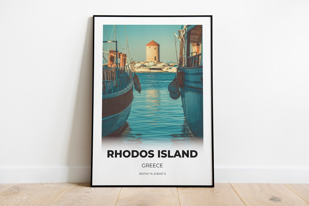 Rhodes Print, Greece Poster - PRINTABLE WALL ART - Travel Photography I ...
