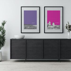 Avignon Print, France Poster, Avignon Skyline, Travel Poster, City ...