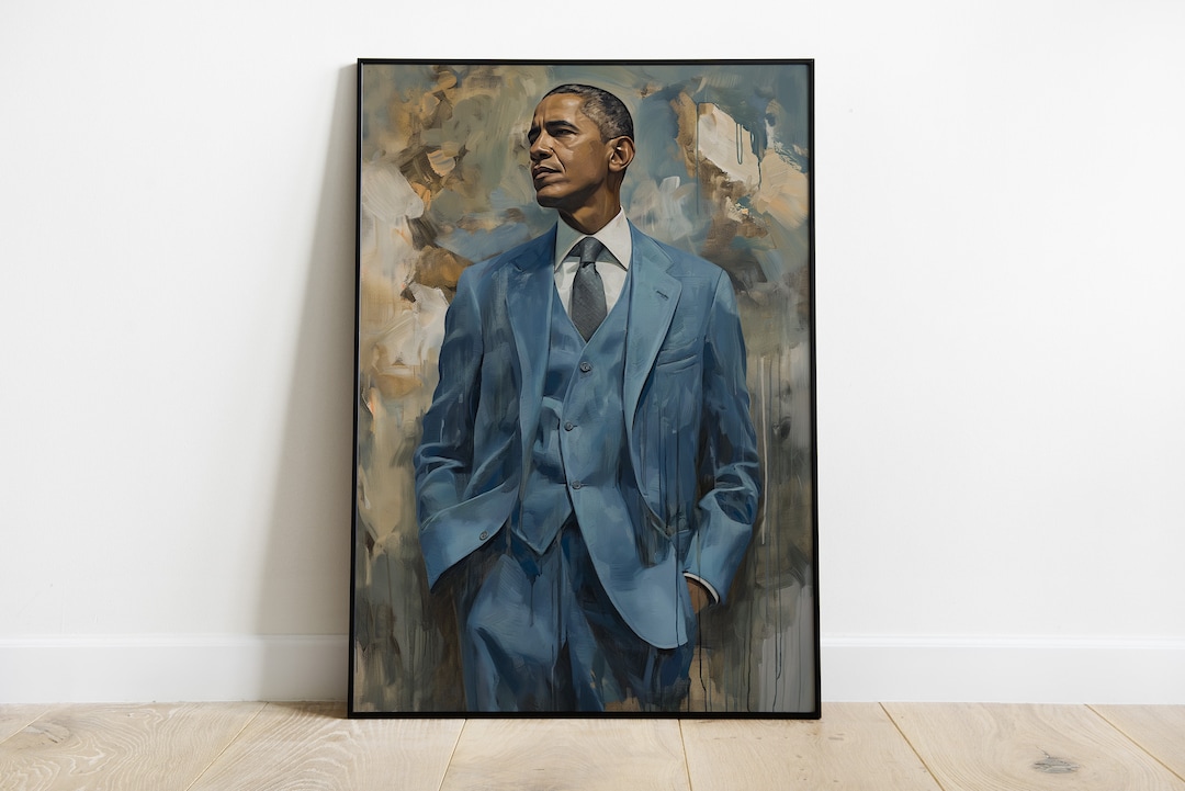 Barack - Barack Obama - Oil Painting - Barack Obama Portrait - Art ...