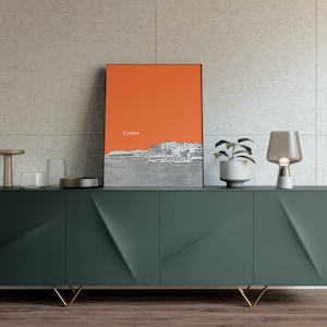 Crete Skyline, Crete Print, Greece Poster, Greece Print | Living Room ...