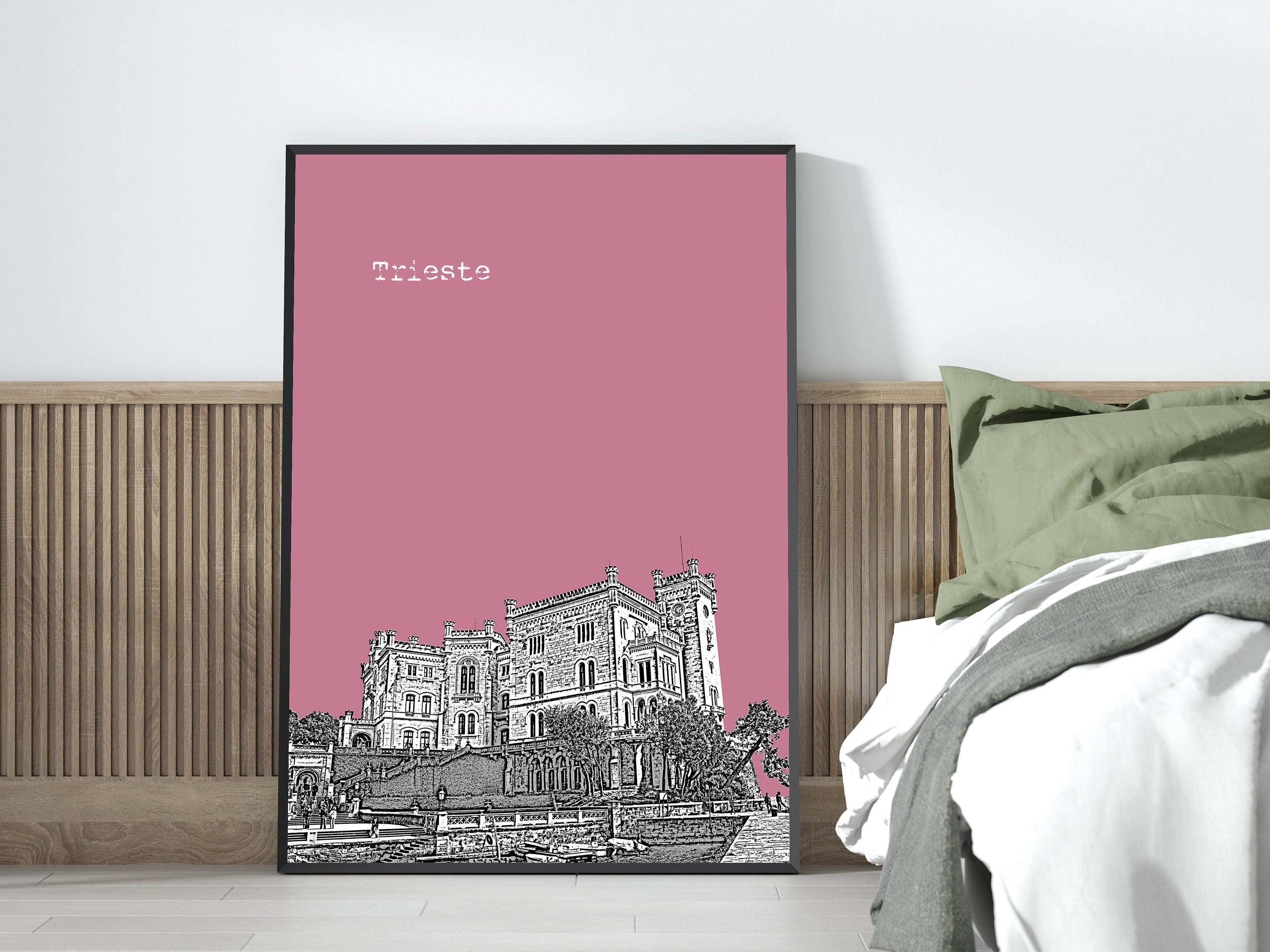 Trieste Print, Italy Poster, Trieste Skyline, Travel Poster, City Print ...