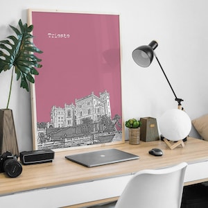 Trieste Print, Italy Poster, Trieste Skyline, Travel Poster, City Print ...