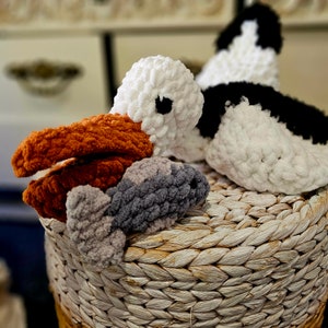 Pelican Crochet Pattern, Amigurimi Pattern, Crochet Pelican, Lovey ...