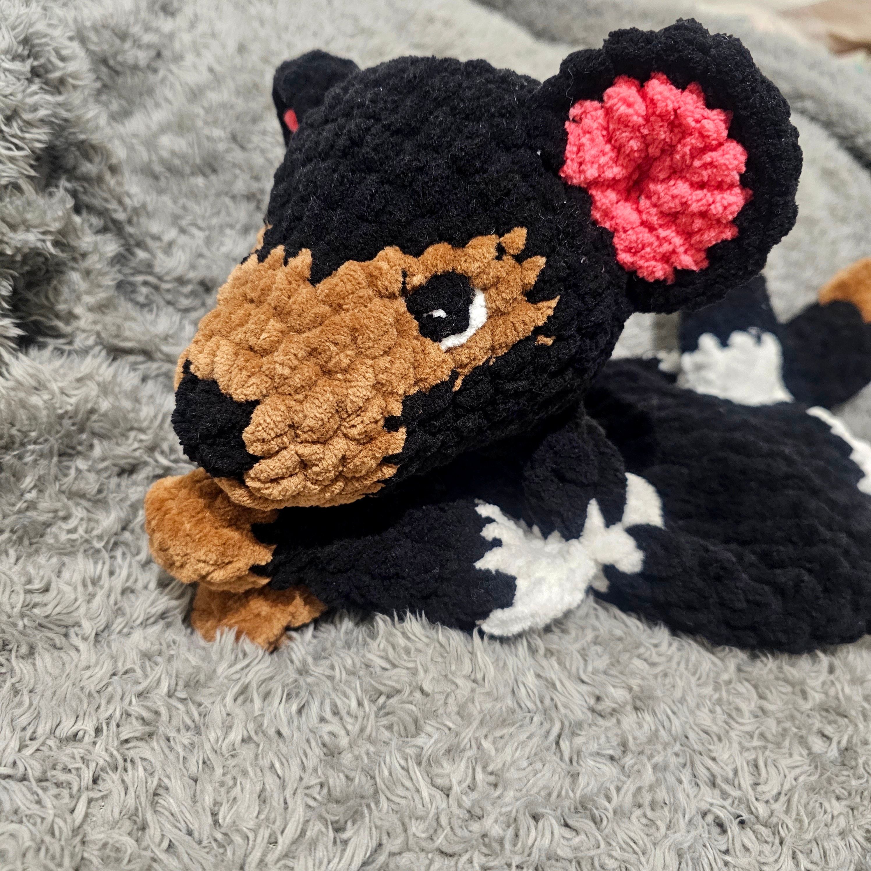 Tasmanian Devil PDF Pattern, Snuggler, Amigurimi, Crochet, Lovey, - Etsy