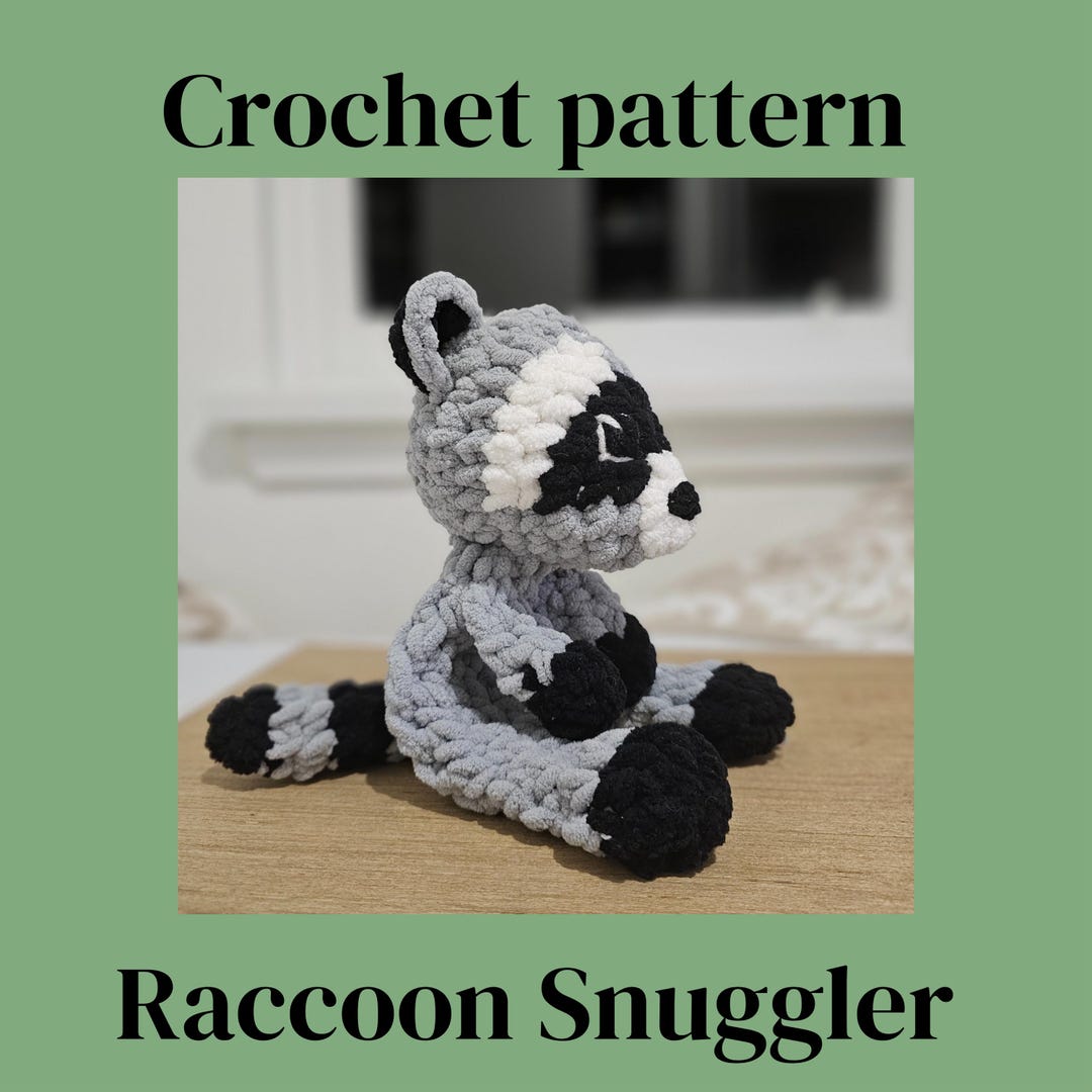 Raccoon Snuggler Pattern, PDF Pattern Amigurimi Crochet - Etsy