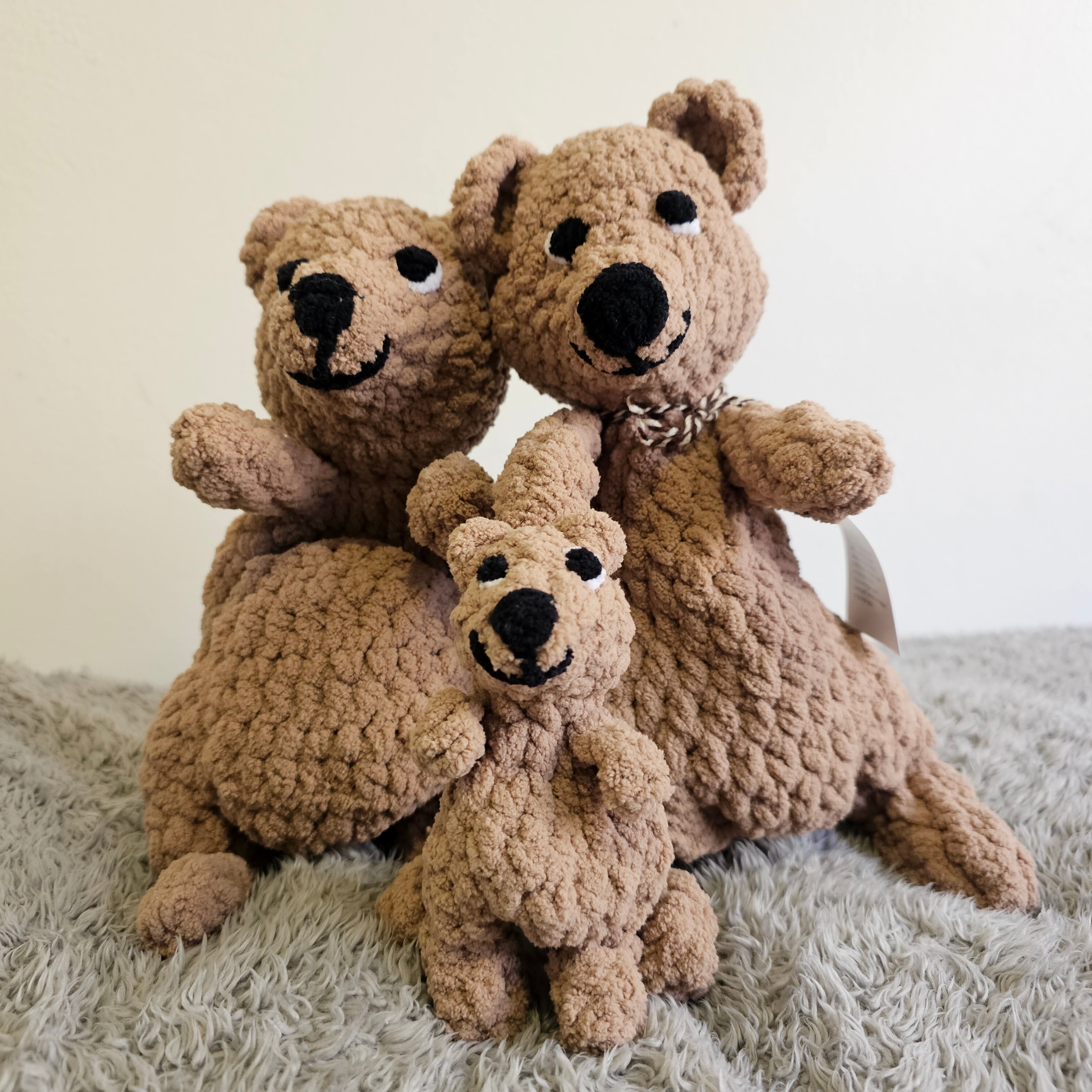 Quokka Family Pattern Crochet Amigurumi Lovey Stuffie Plushie - Etsy