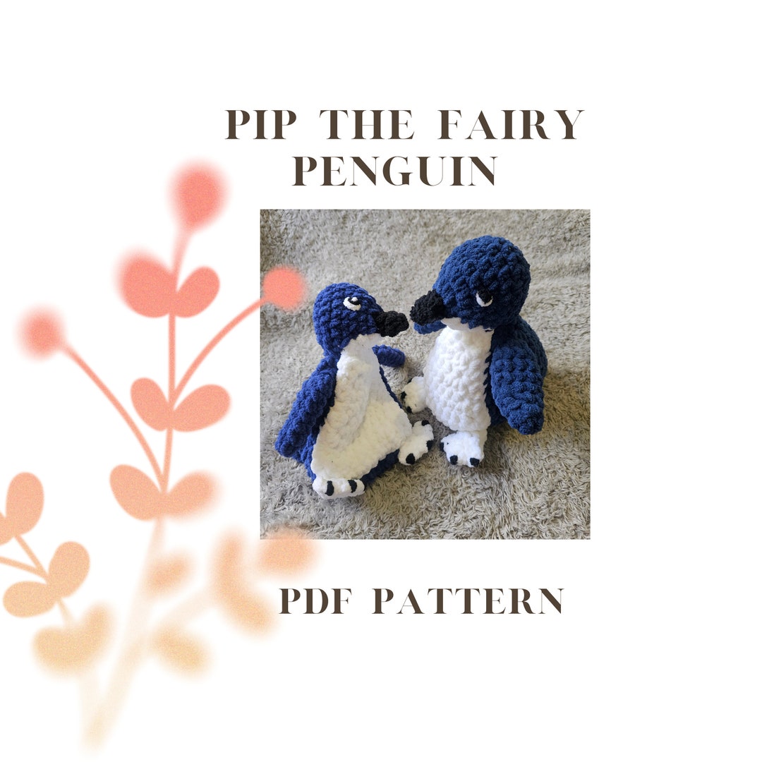 Fairy Penguin PDF Pattern Stuffie Plush Snuggler Lovey - Etsy
