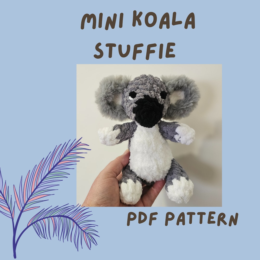 Koala Mini Stuffie Pattern Crochet Amigurumi Plushie - Etsy