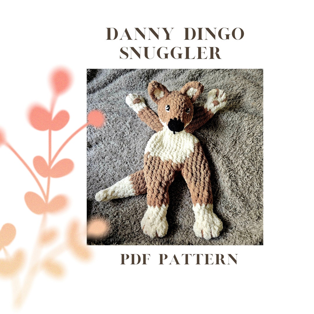 Danny Dingo PDF Pattern, Snuggler, Amigurimi, Crochet, Lovey, - Etsy