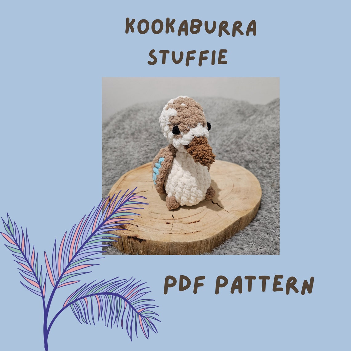Kookaburra Mini Stuffie Pattern Crochet Amigurumi Plushie - Etsy