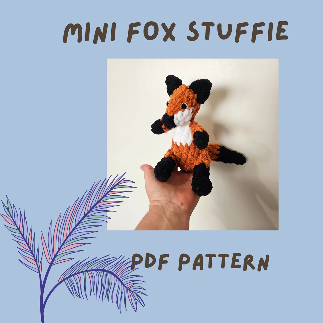Mini Fox Stuffie Pattern Crochet Amigurumi Plushie - Etsy